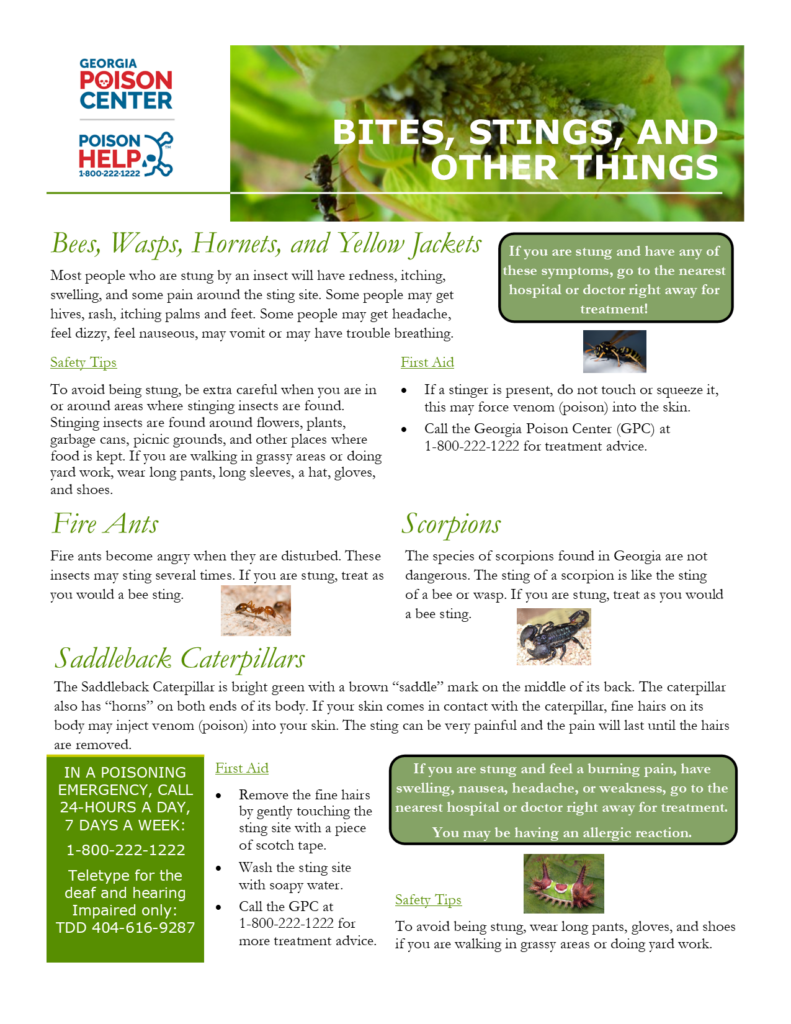 Bites, Stings, and Other Things Brochure – GPC Training Platform