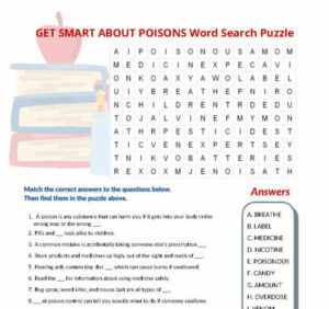 Get Smart About Poisons Word Search – GPC Training Platform