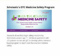 Middle – Scholastic’s OTC Medicine Safety program – GPC Training Platform