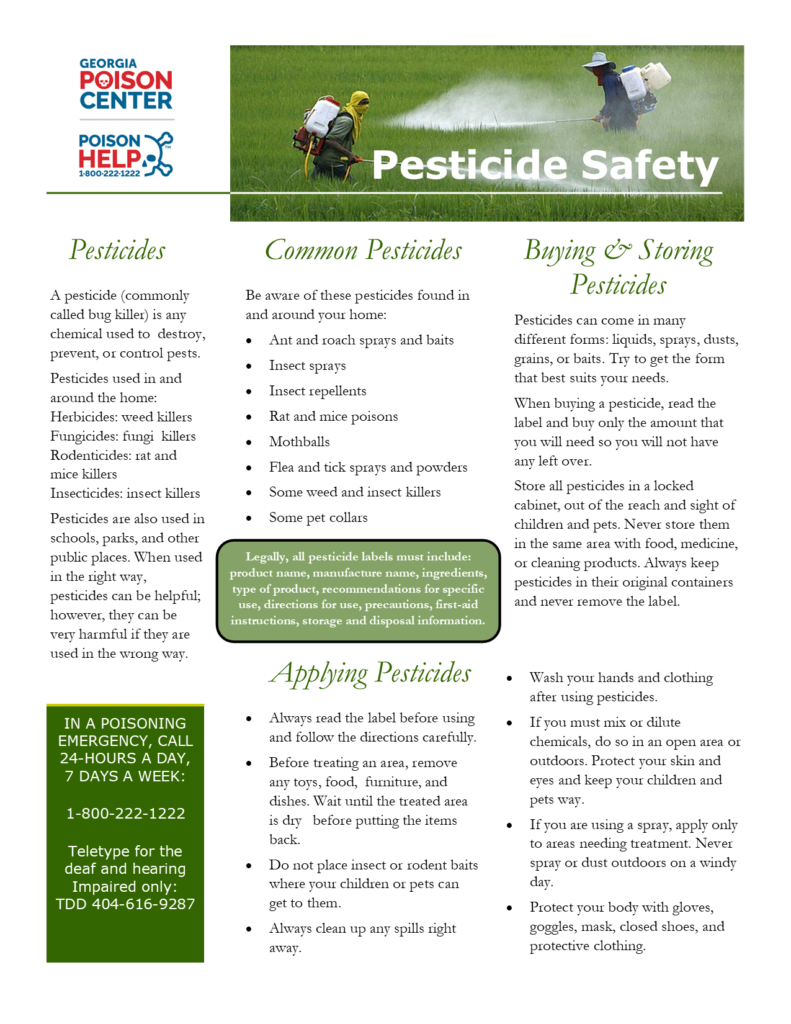 Pesticide Safety Brochure – GPC Training Platform